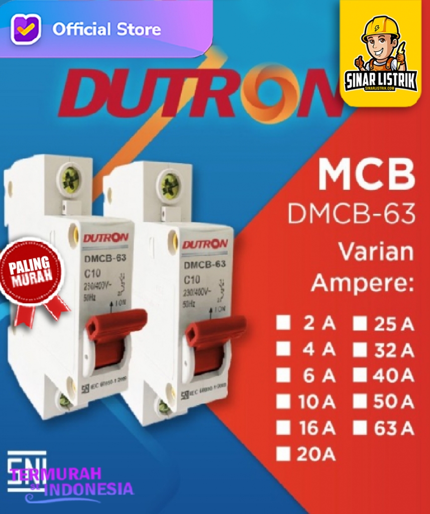 MCB Dutron 10A dmcb 6310a Bersertifikat SNI