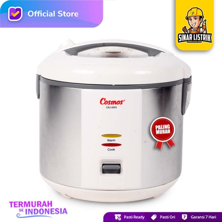 Magic Com Cosmos CRJ 9303 2 Liter Stainless Steel