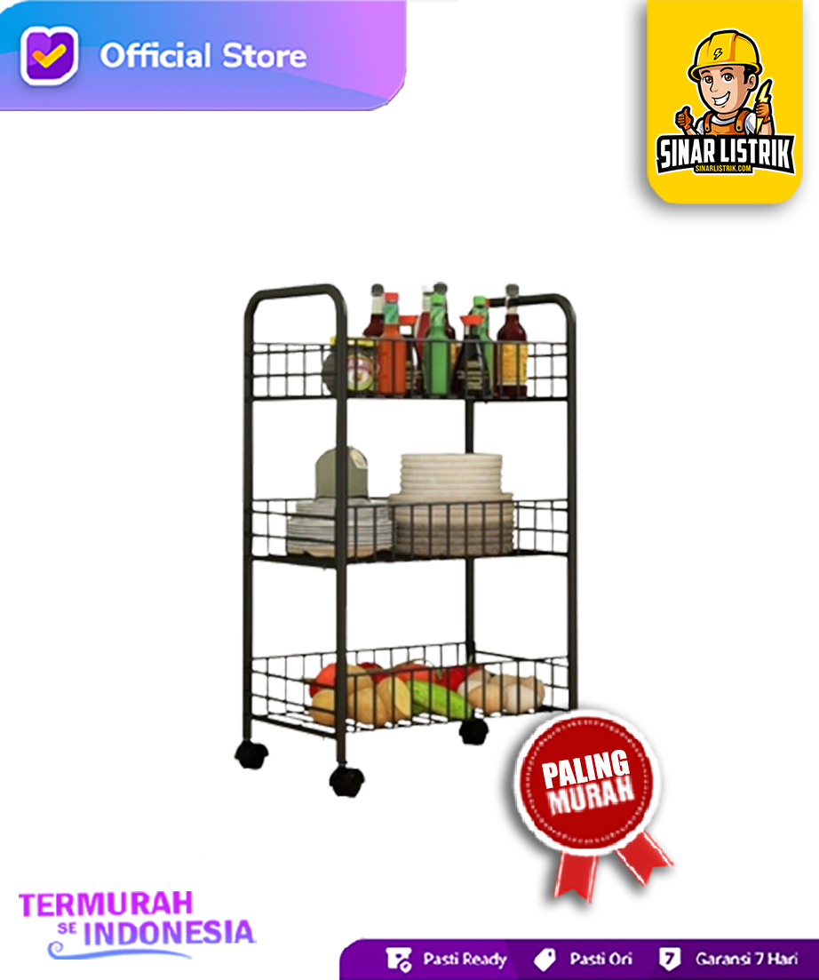 Rak Dapur Susun 3 Serbaguna