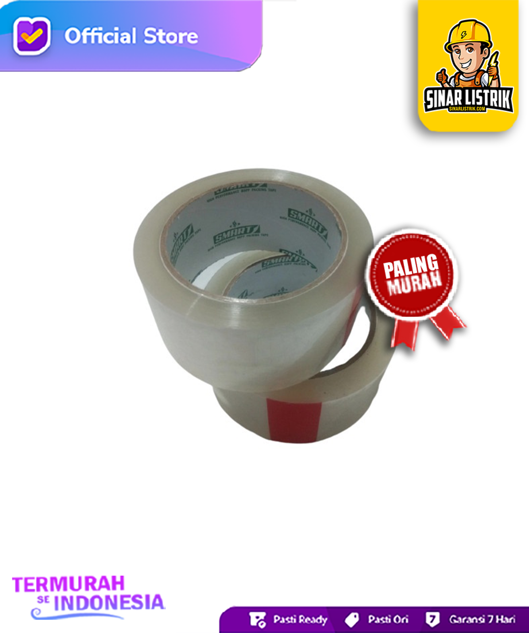 SMART Isolasi Lakban 48 mm 100Y BENING COKLAT